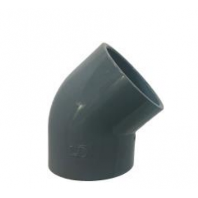 8" PVC SCH80 FITTINGS 45° ELBOW (ASTM D2467) [LD VALVE]